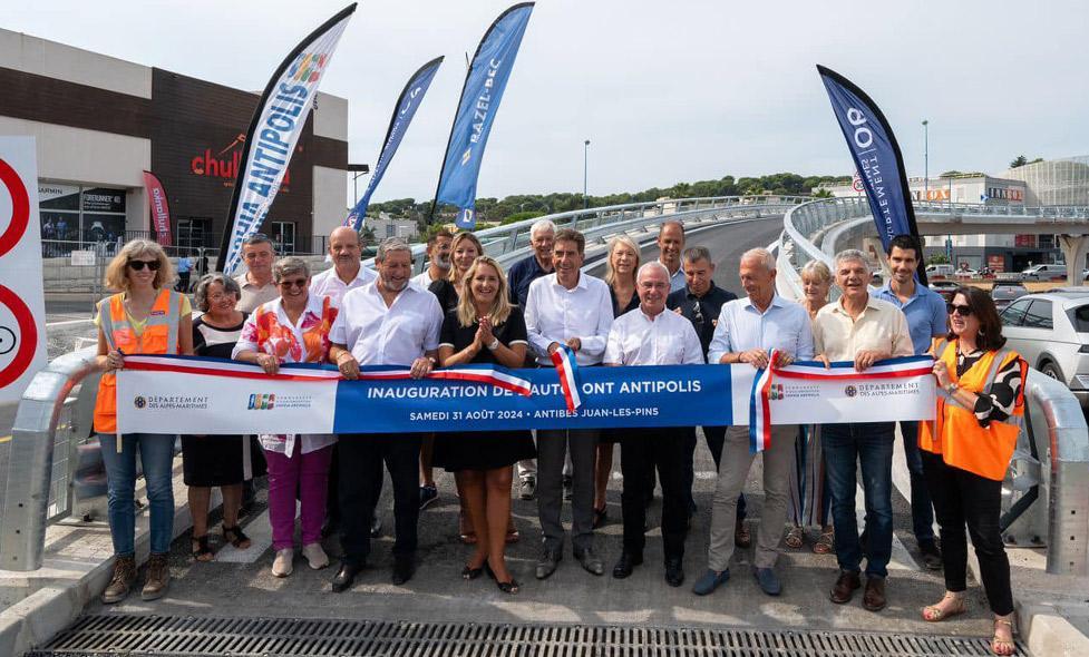 Inauguration d'un autopont pour désengorger les Hauts d’Antibes ...